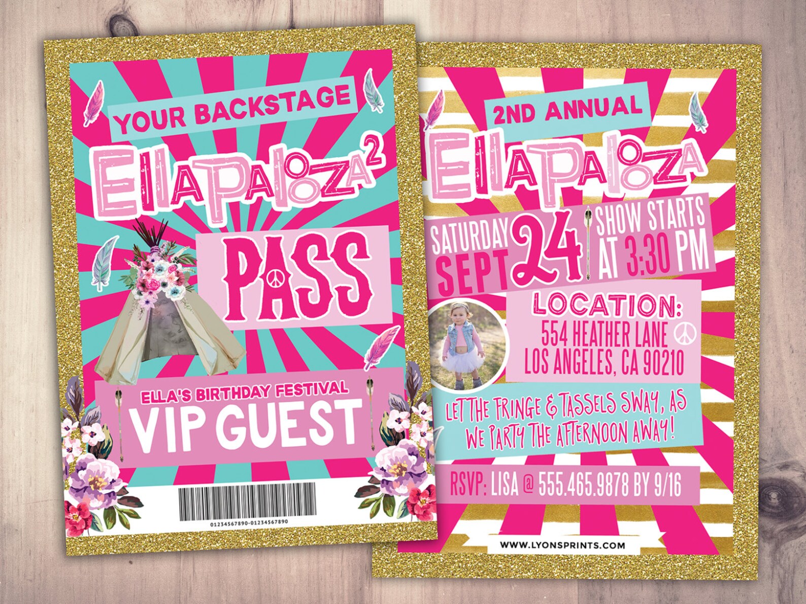 Rock Star, VIP Pass, Backstage Pass, Vip Invitation, Birthday, Pop Star ...