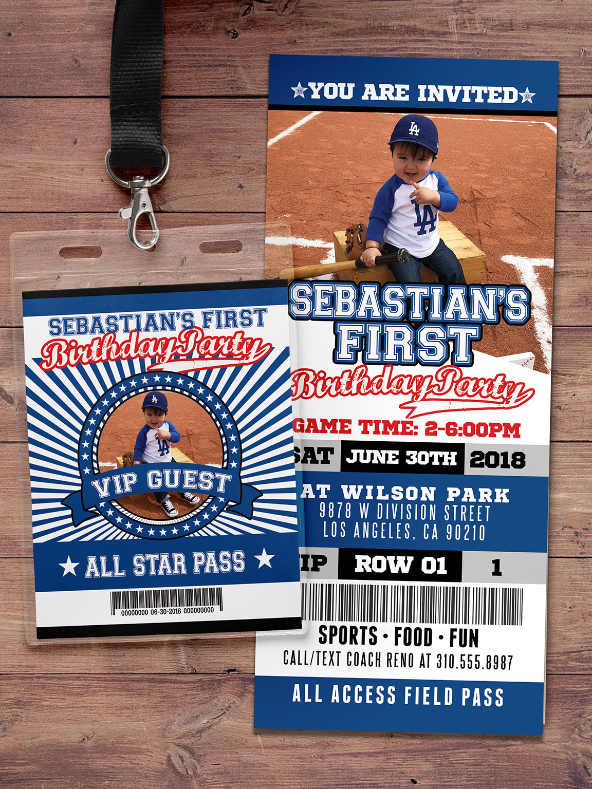 Baseball Ticket Invitation, All Star Birthday, VIP Pass, Baseball Party ...