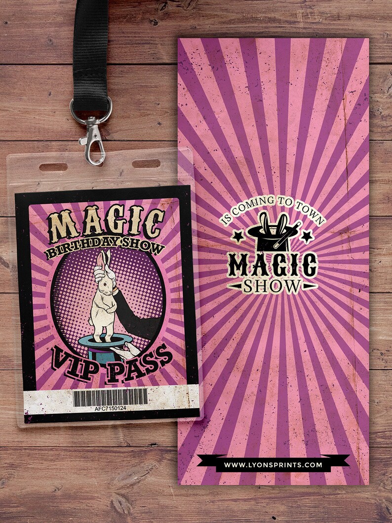 Magic Party Invitation Magic Birthday Invitation Magician - Etsy