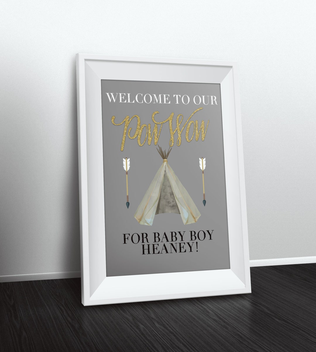 Welcome Sign, TEEPEE Baby Shower, Indian Baby Shower Poster, Baby ...