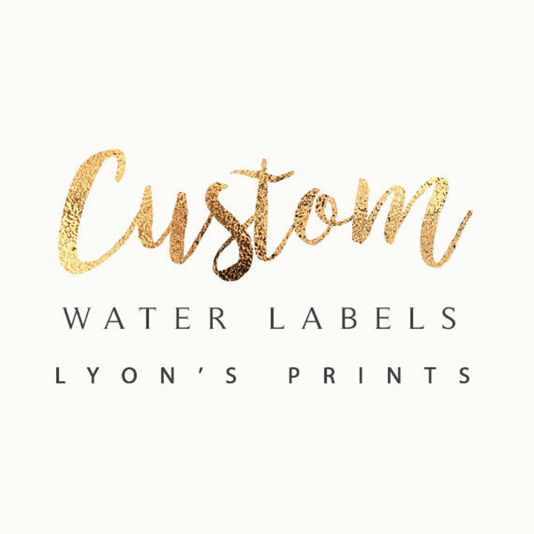 Digital Water Labels - Printable - Personalized , Custom - Etsy