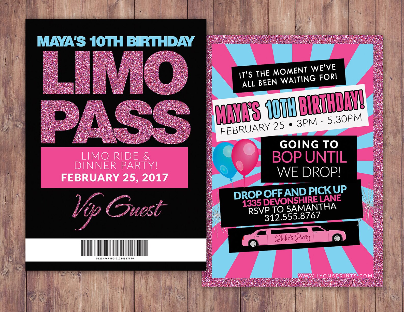 VIP PASS Limo Pass Birthday Party 21st Birthday Backstage - Etsy