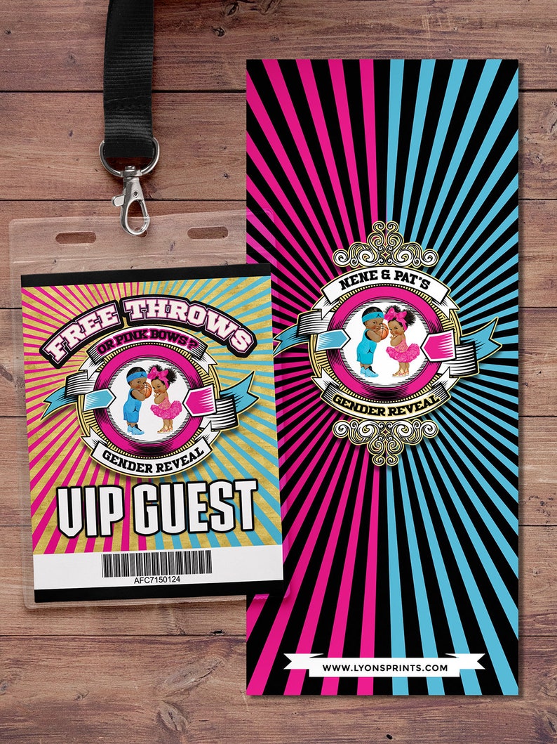 Free Throws or Pink Bows Invitation. PRINTABLE. Basketball or | Etsy