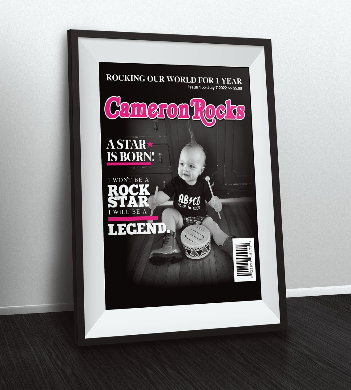 Rock Star Magazine Theme Birthday Poster Boy Birthday - Etsy