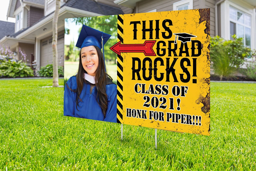 Class of 2022 Graduation, Digital File Only, Photo Yard Sign Design ...