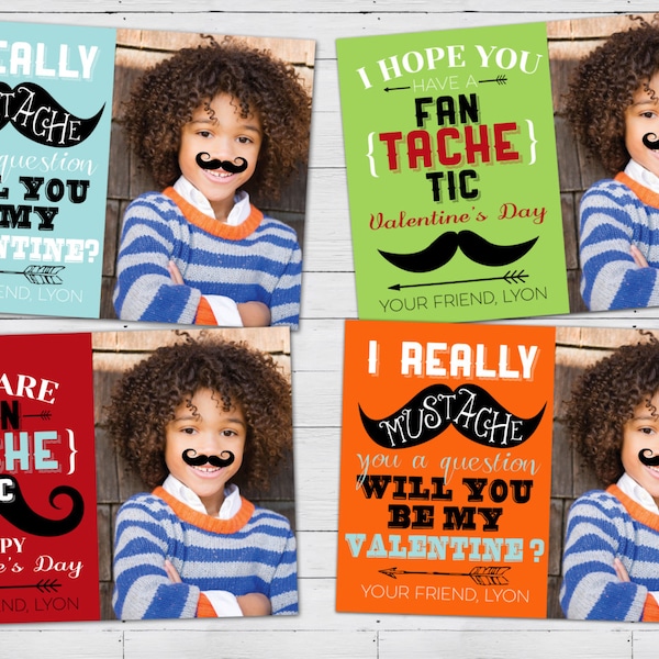 Mustache Valentine - Etsy