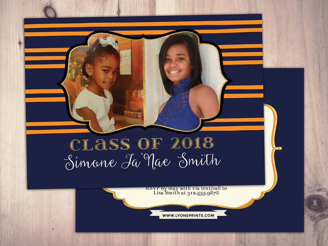 Graduation Party Invitation, Invite, Party, Class of 2018, Grad ...