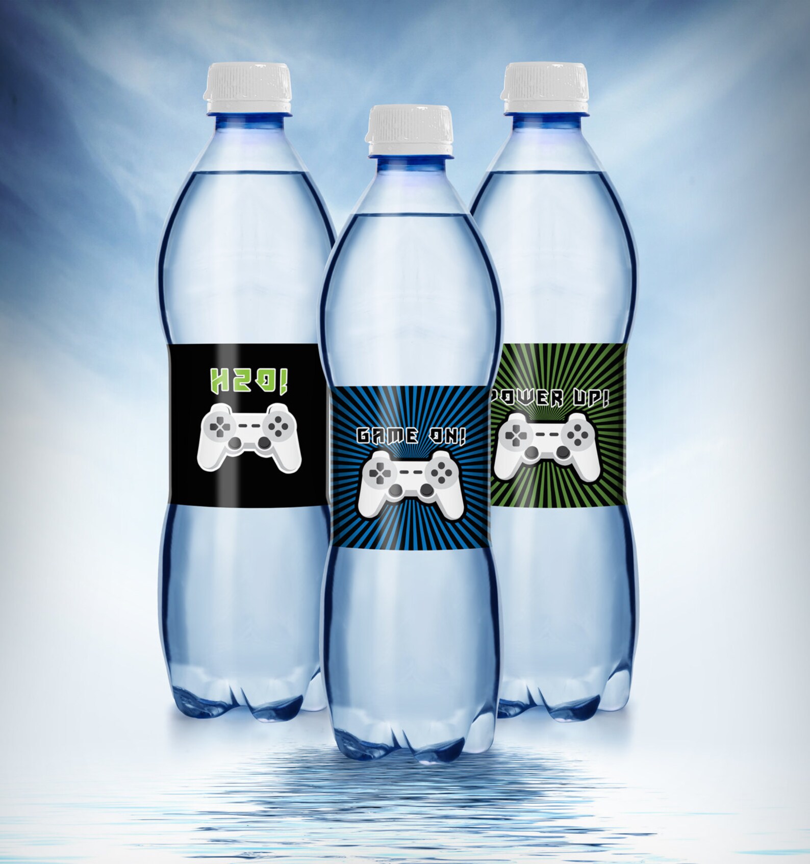 Video Game Water Label | Game Truck Party | Video Game Party Favor| Boy ...