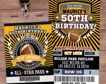 Football Vip Pass - Etsy