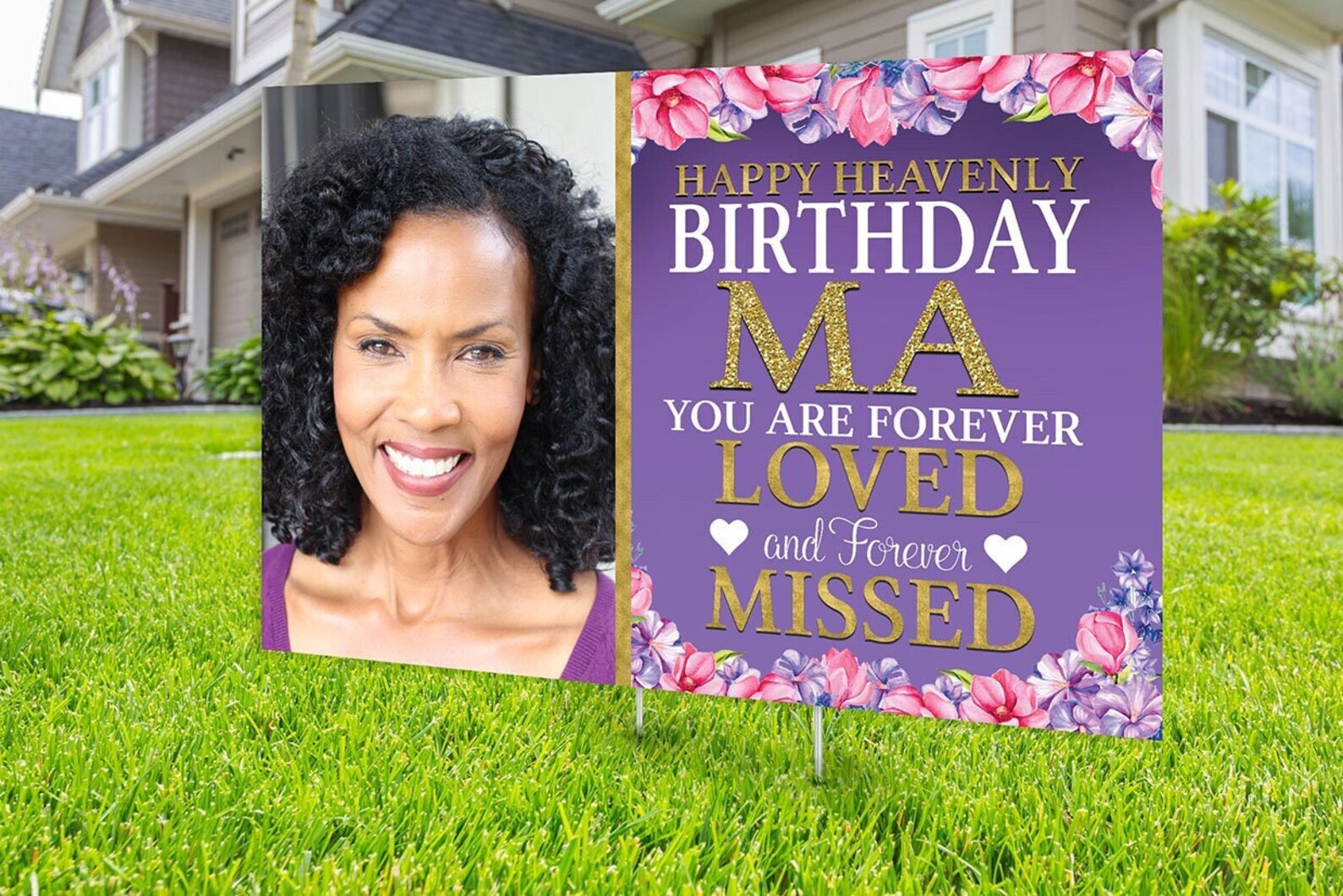 Yard Sign Funeral Sign Design Digital File Only Memorial | Etsy