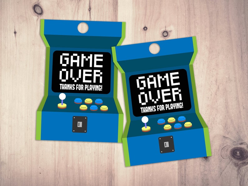 Video Game Tags | Game Truck Party | Video Game Party Favor | Game ...