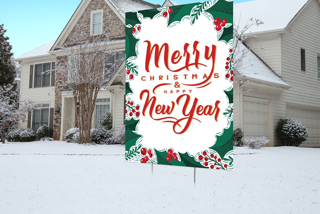 Christmas Lawn Sign Design, Digital File Only, Christmas Yard Sign ...