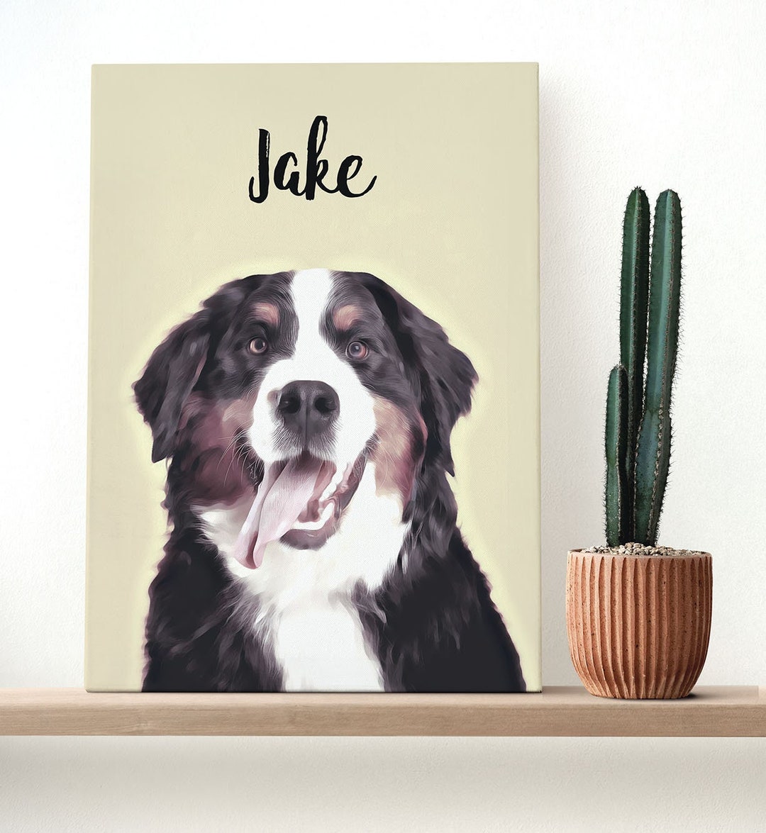 Custom Pet Portraits, Your Pet Photo Turned Into Art, Personalized ...