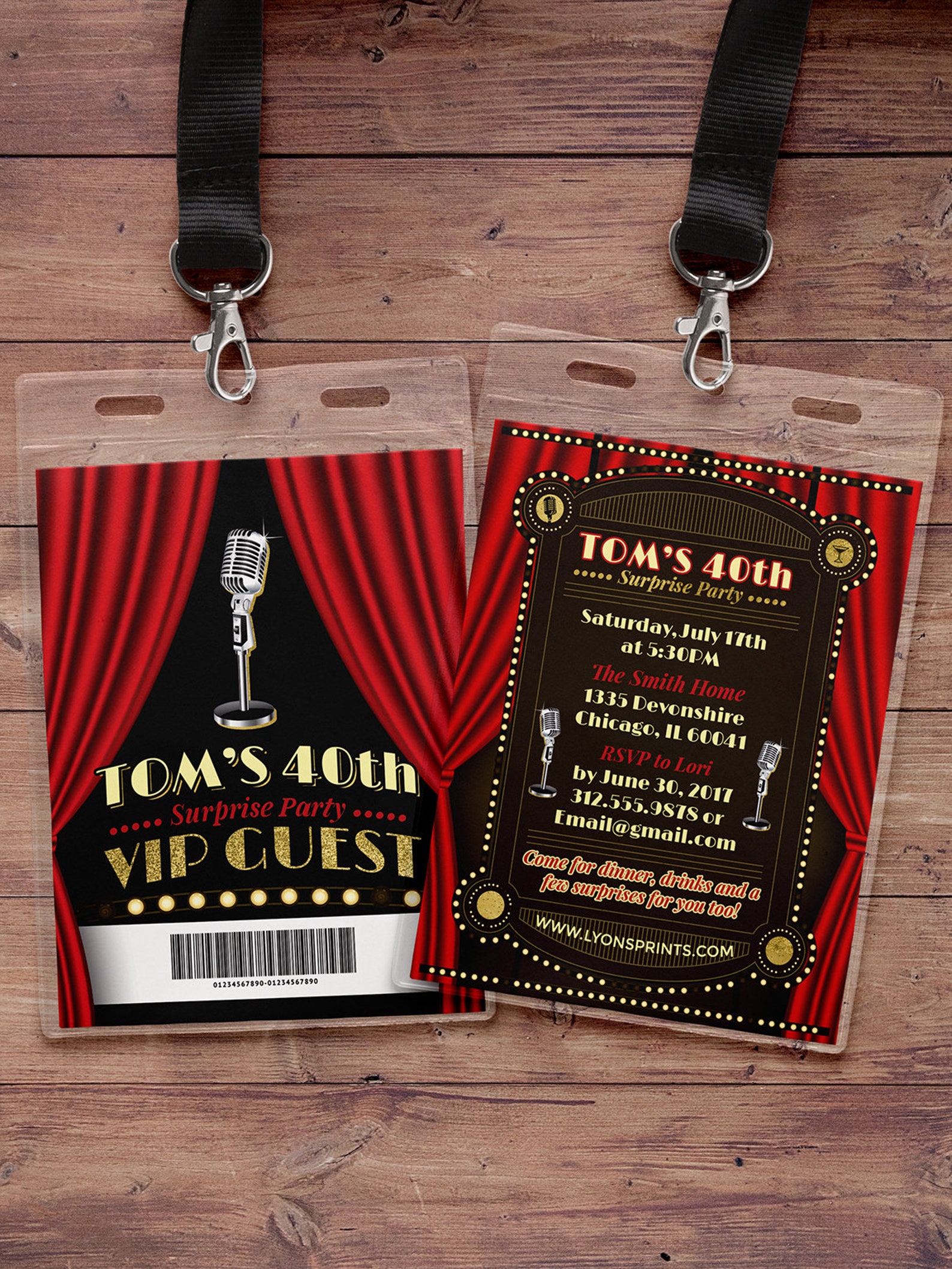 Comedy Club VIP Invitation, Birthday Invitation, Night Out Invitation ...