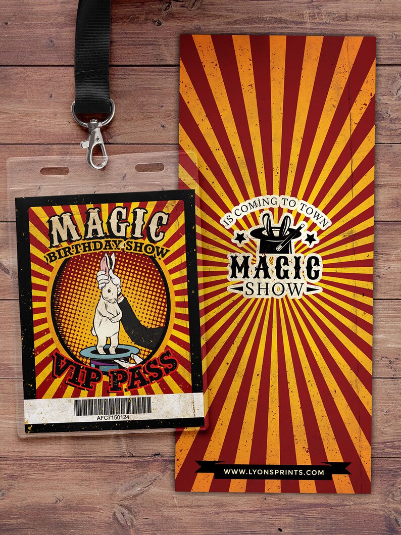 Magic Party Invitation Magic Birthday Invitation Magician - Etsy