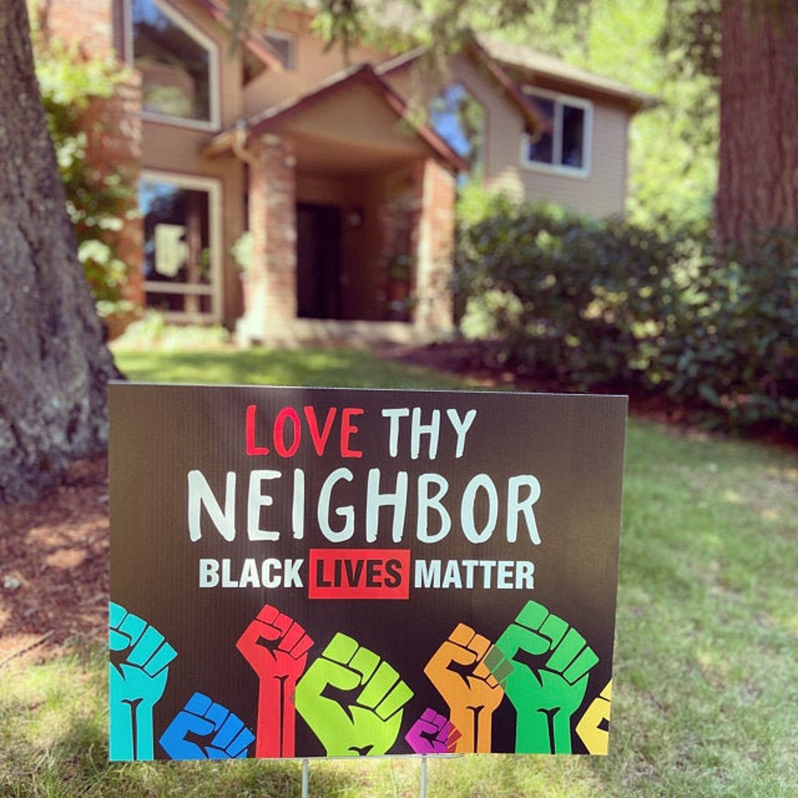 Black Lives Matter Yard Sign Design Digital File Only No | Etsy