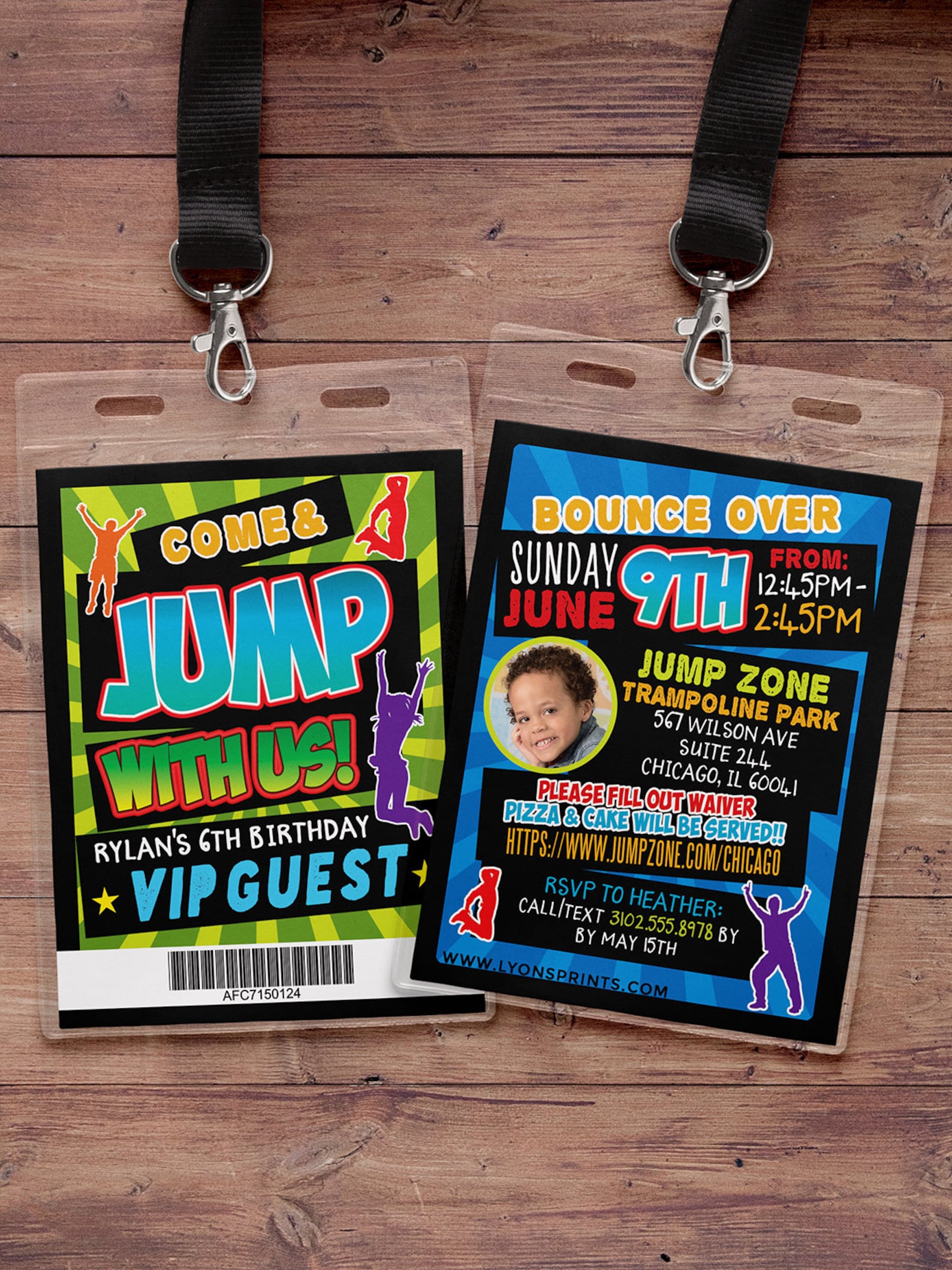 Jump Invitation, Bounce House Invitation, Trampoline Birthday ...