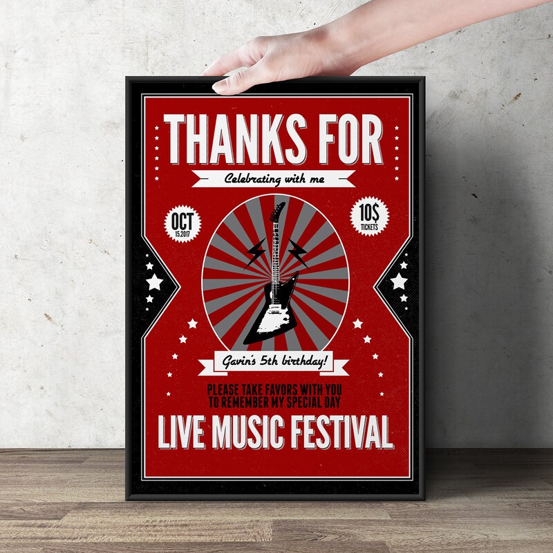 Rock Concert Posters - Etsy