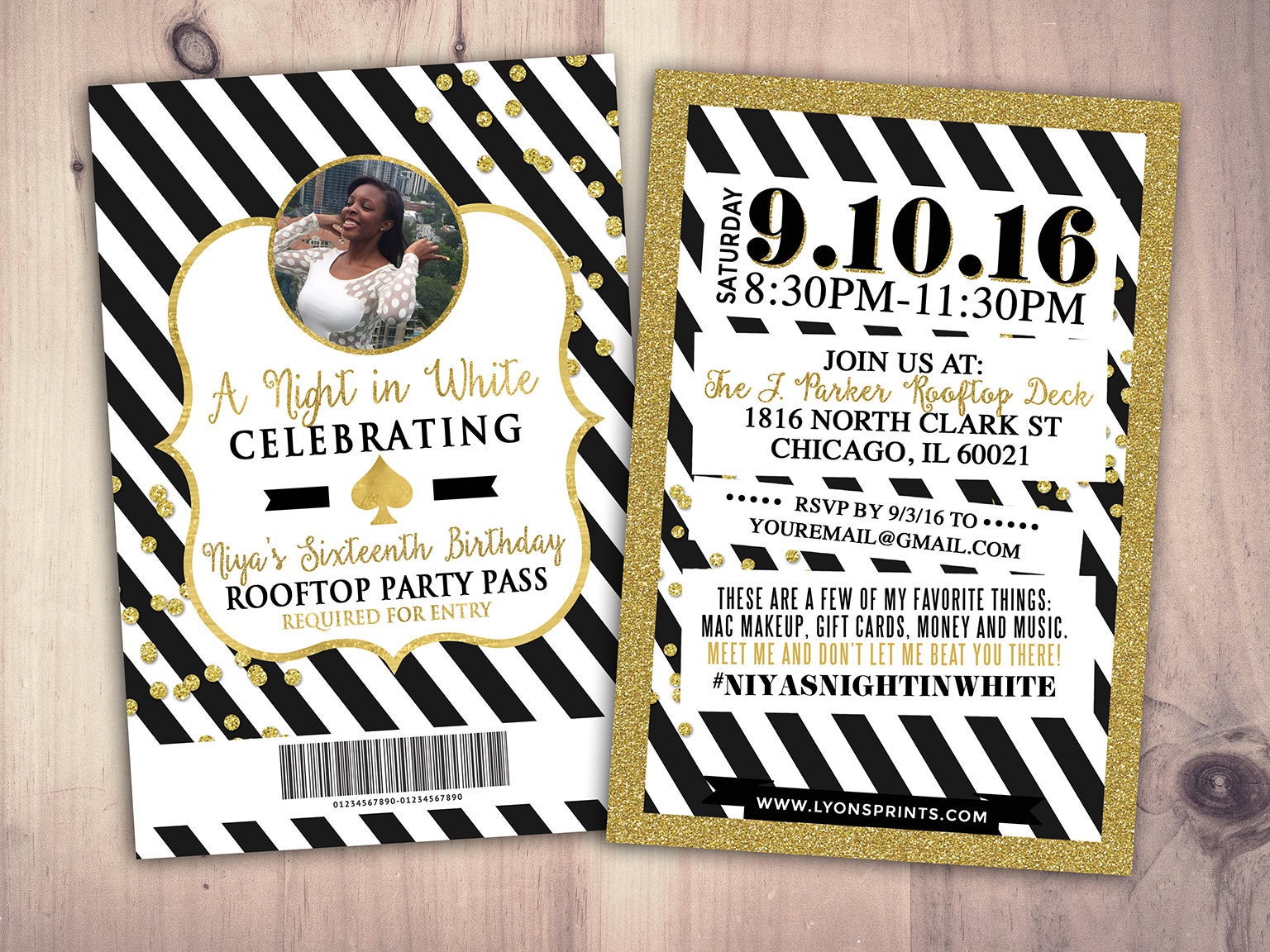 Vip Birthday Invitations Print Outs