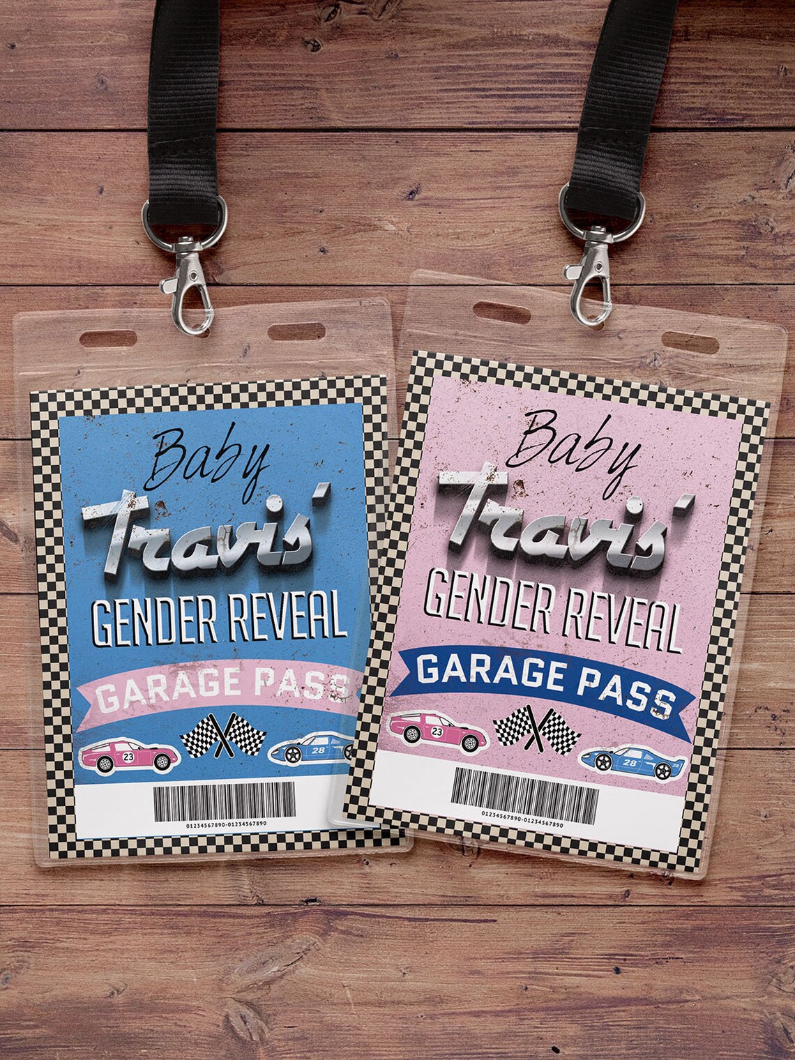 Gender Reveal Passes Retro Race Car Pitt Pass Vintage Race - Etsy