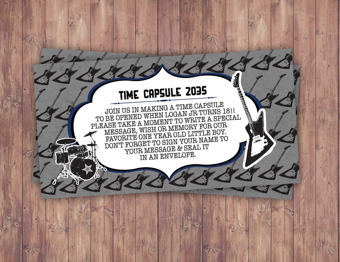 Rock Star Party, Time Capsule, Music Theme, Party Game, Rock Theme ...