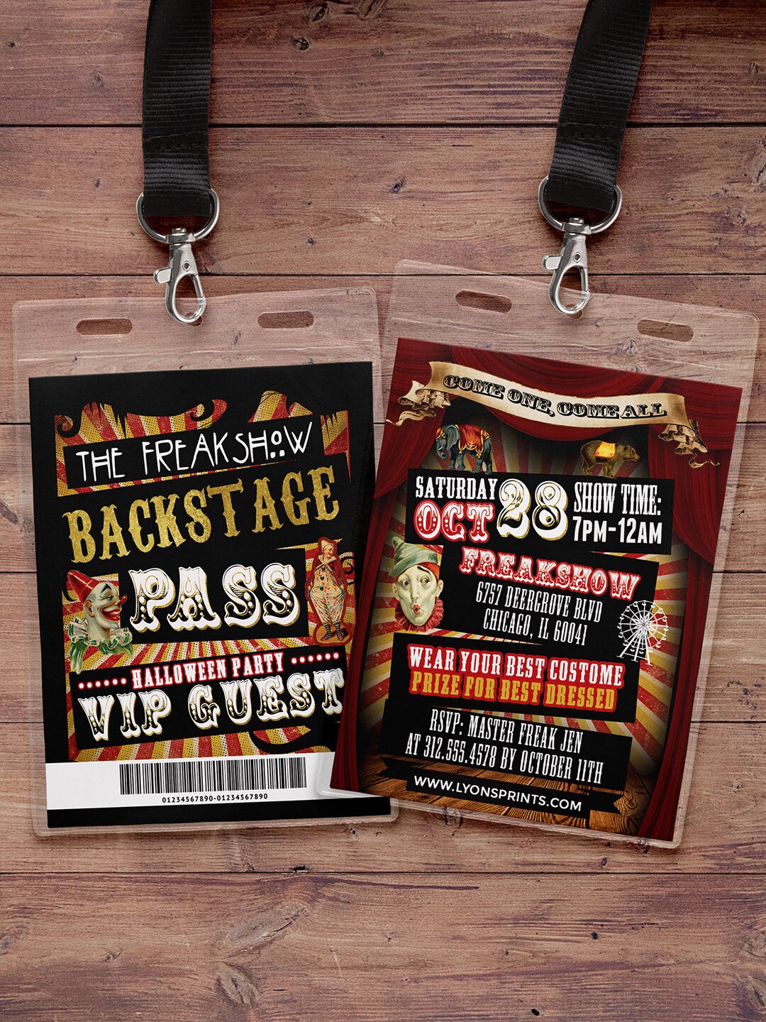 Carnival, Freak Show, Halloween Invite, Halloween Party, Halloween ...