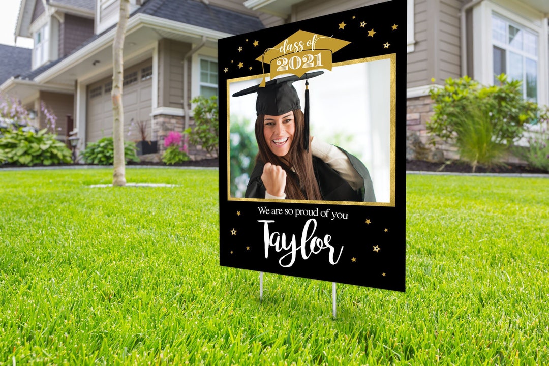 Class of 2022 Graduation, Digital File Only, Photo Yard Sign Design ...