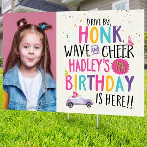 Drive by Birthday Parade Digital File Only Yard Sign Social | Etsy