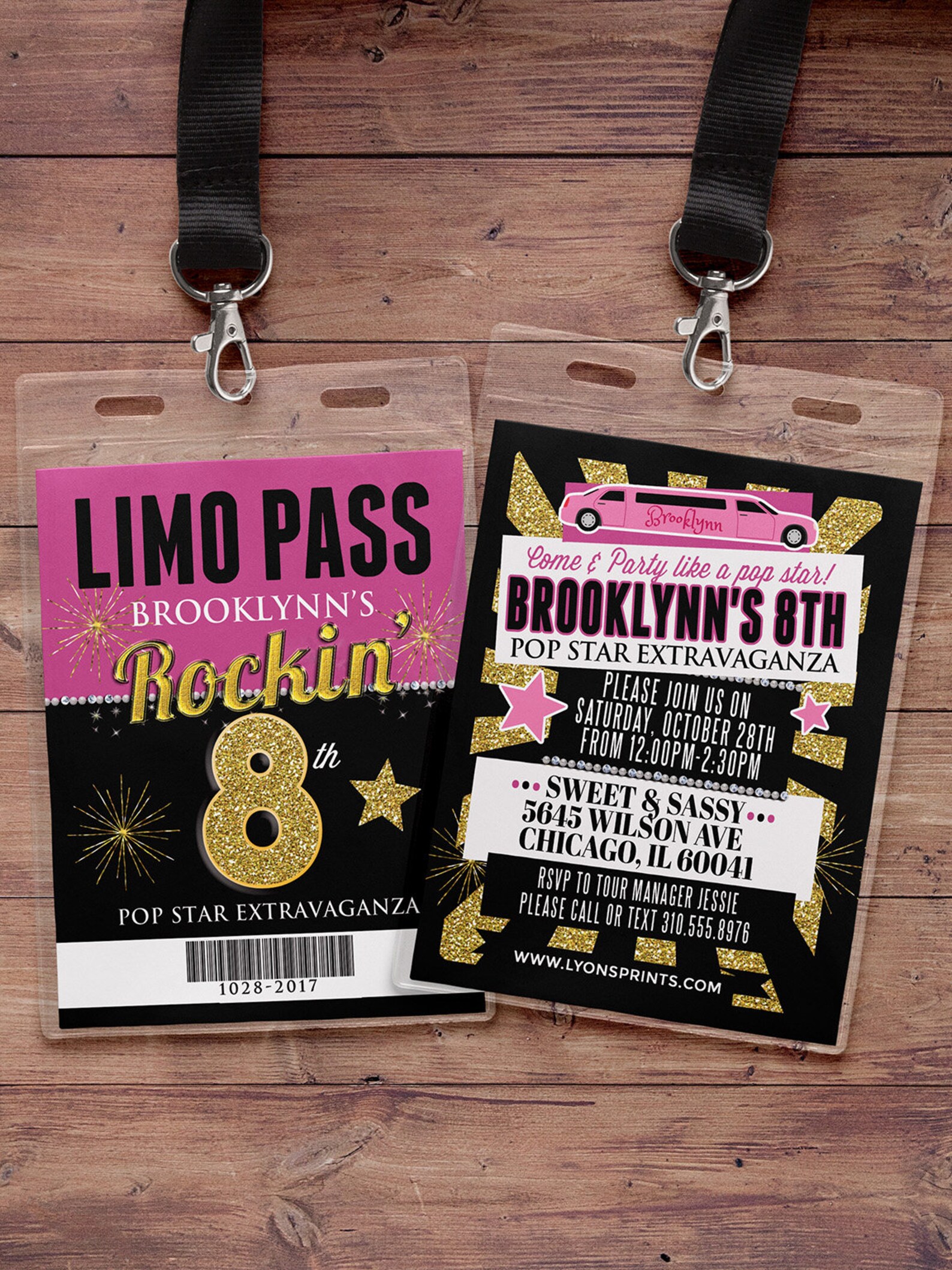 VIP PASS Limo Pass Birthday Party 21st Birthday Backstage | Etsy