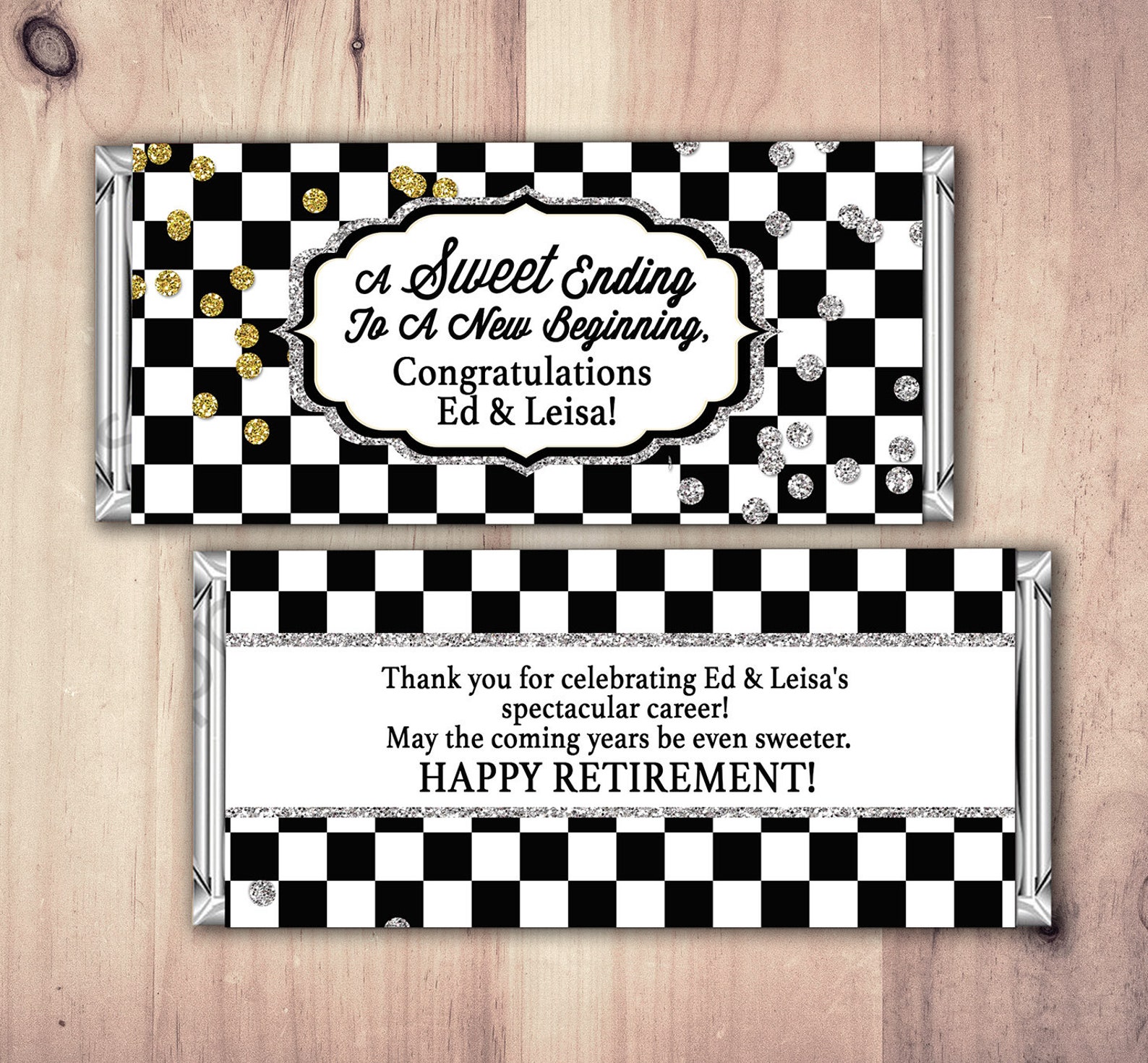 Retirement Candy Bar Wrapper Printable Digital File Candy - Etsy