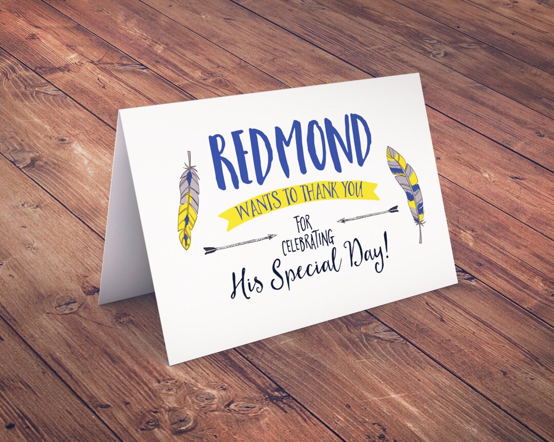 Tribal Thank You Card, Thank You Card, Arrow, Pow Wow, BOHO, Tribal ...