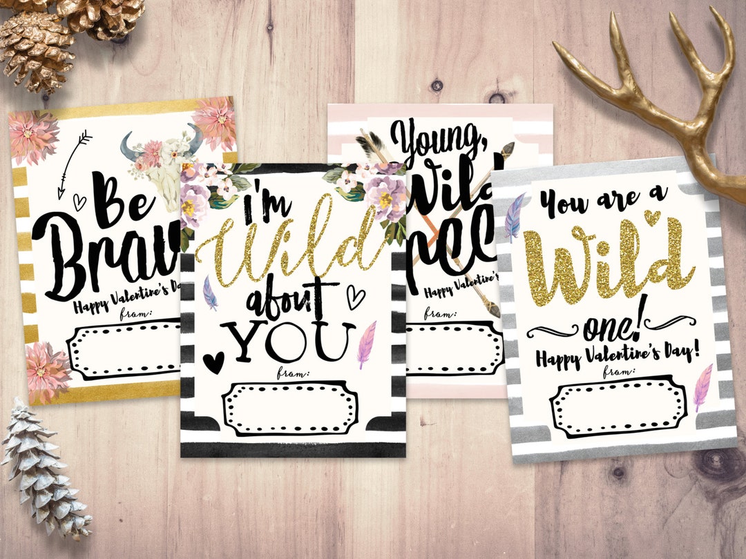 BOHO, Tribal Valentine Cards for Kids- Kids Valentine Cards-valentine ...