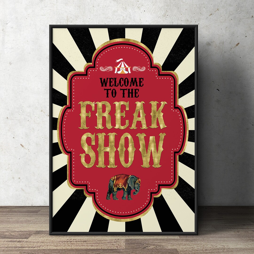 Circus Welcome Sign Carousel Birthday Sign Carnival Party Welcome Sign ...