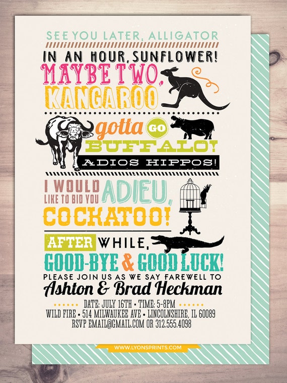 Going away party, special event, retirement, good-bye party, co-worker ...