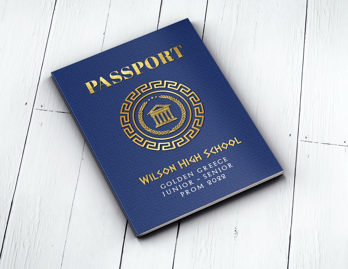 Prom, Passport and Ticket Invitation, Greece Passport, Mediterranean ...