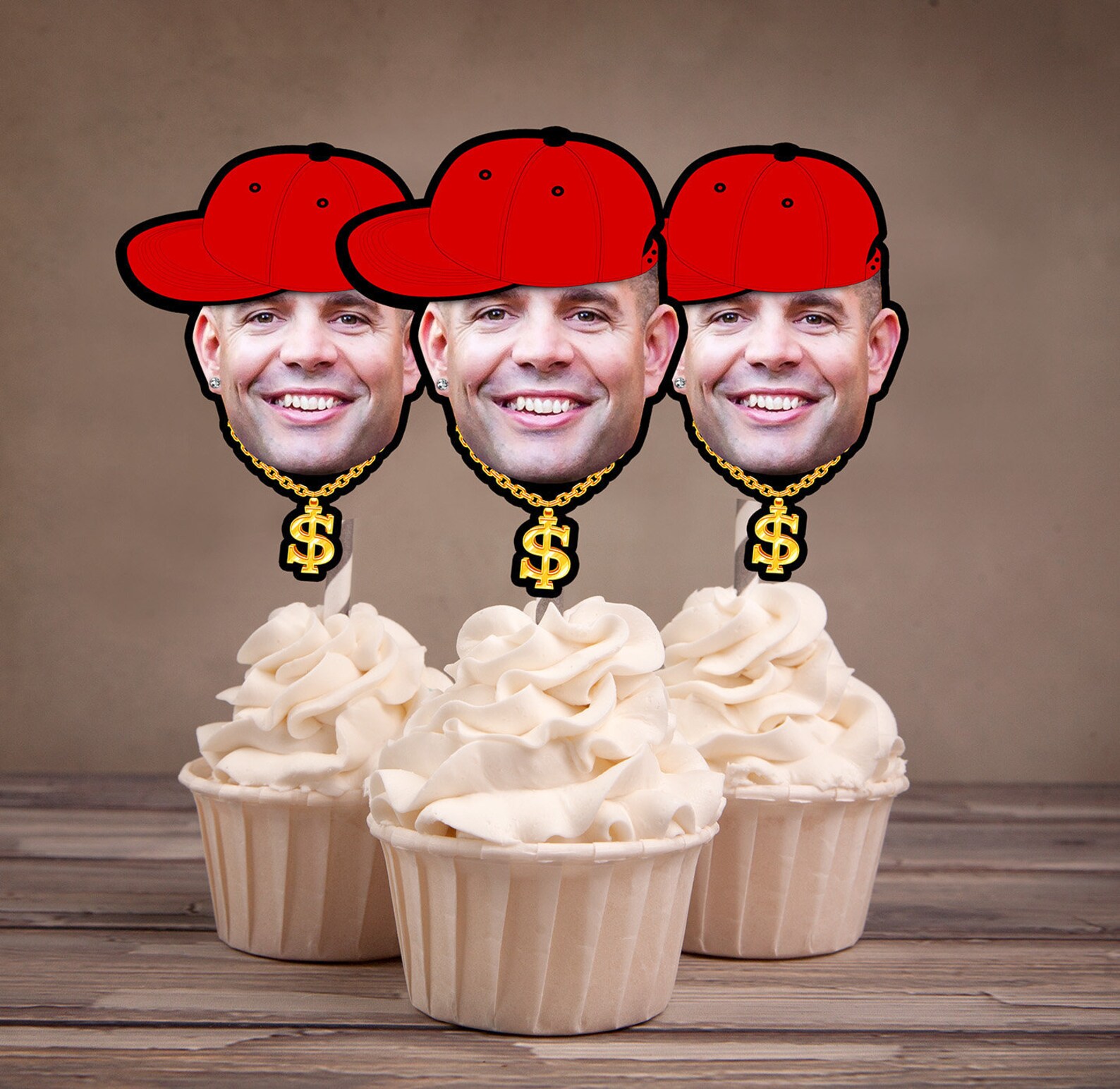 Photo Cupcake Toppers Digital File, Hip Hop Birthday, Baseball Topper ...