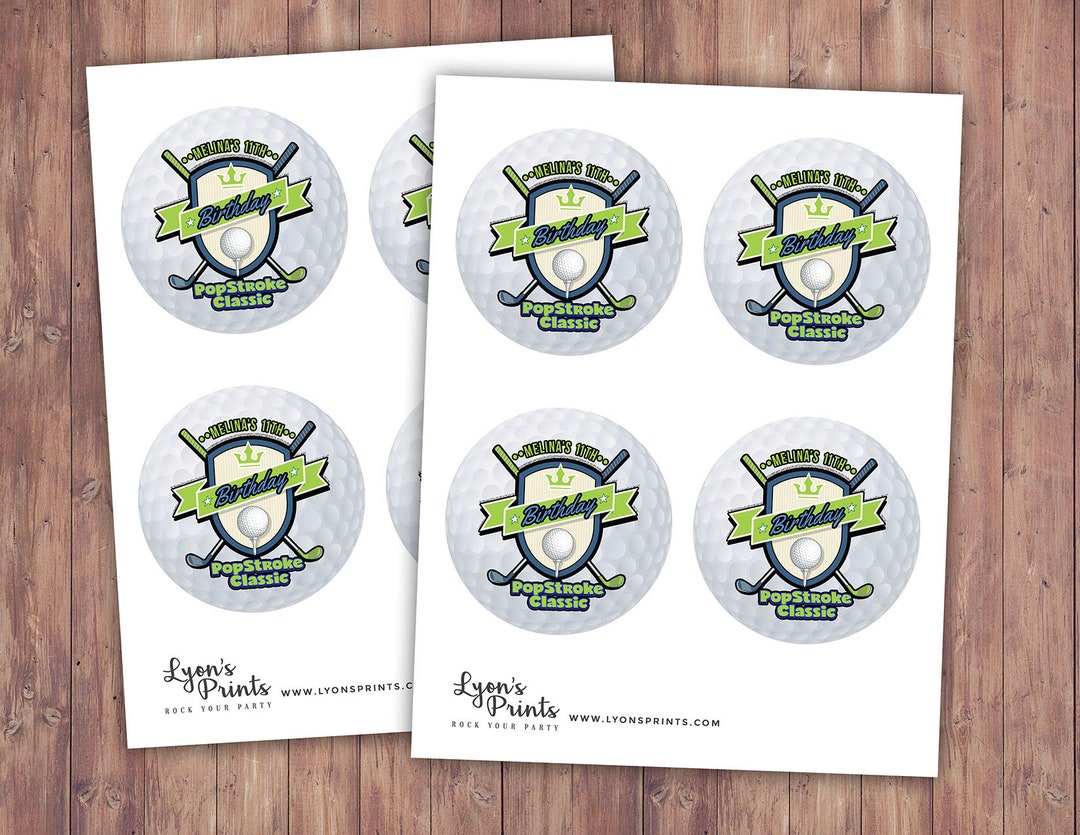Golf Party Labels, Golf Party Favor, Golf Label, Miniature Golf Party ...