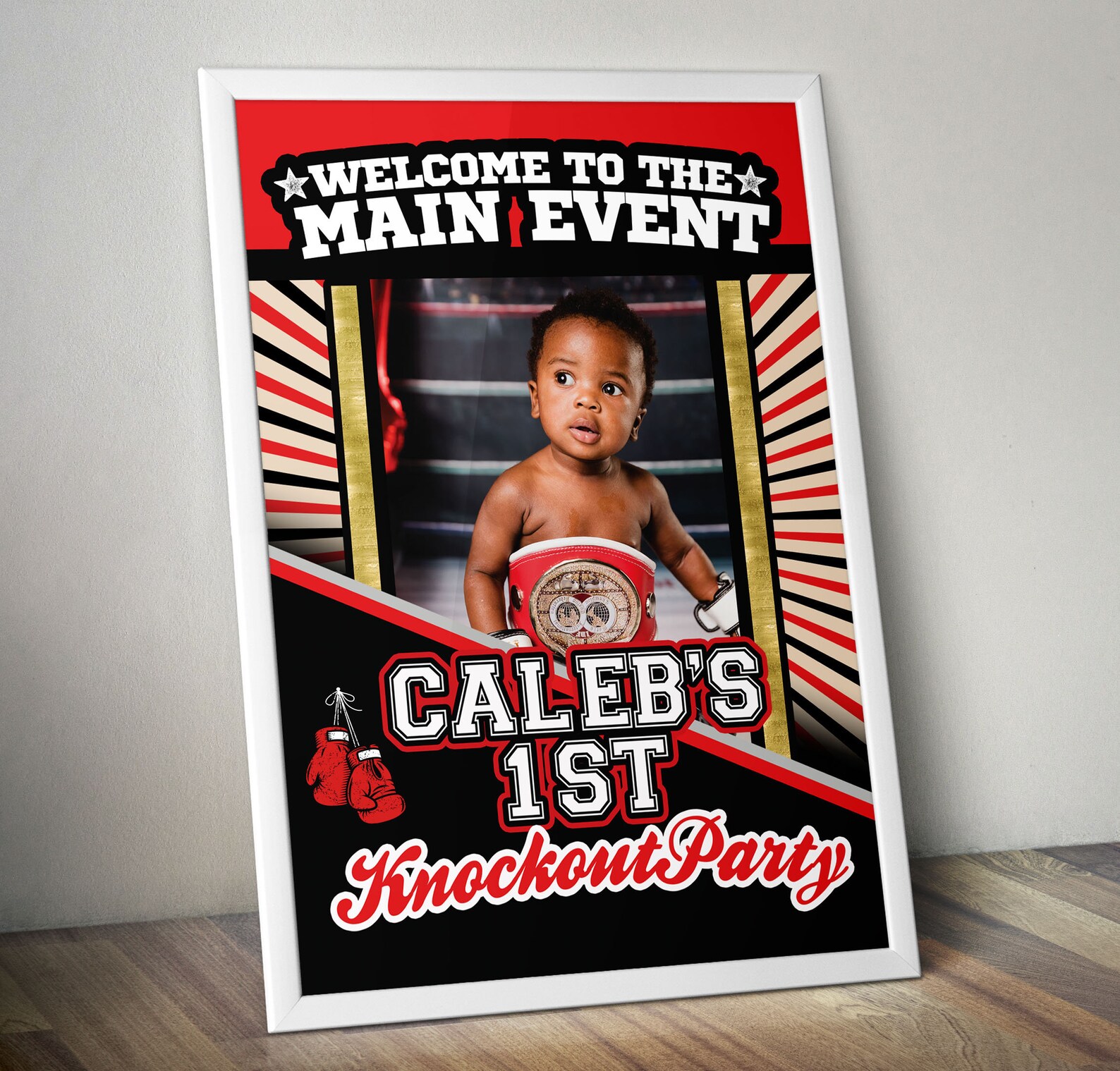 Boxing Welcome Sign, Boxing Party, the Main Event, Boxing Theme ...