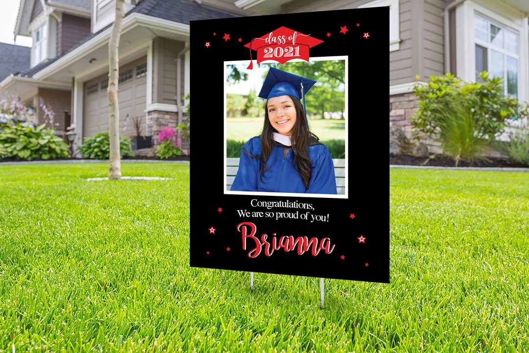 Class of 2022 Graduation, Digital File Only, Photo Yard Sign Design ...