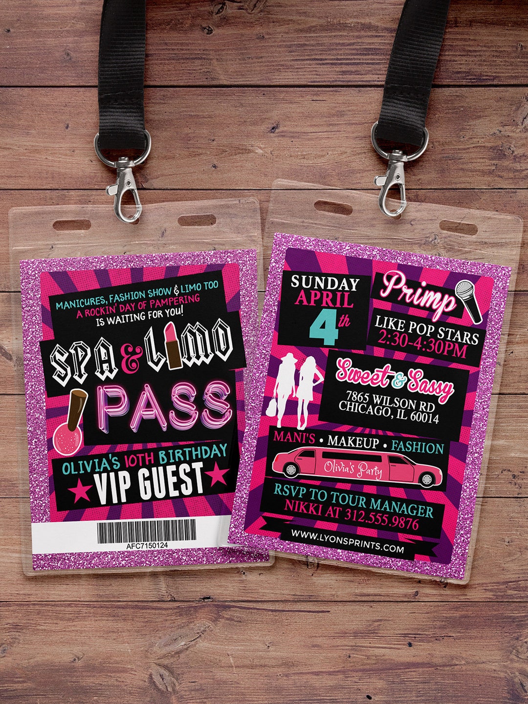 Spa Party, Primping, Pop Star, Rock Star VIP Pass Birthday Party ...