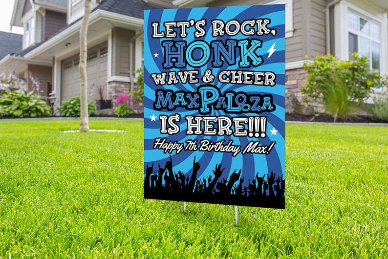 Drive by Birthday Parade Digital File Only Yard Sign Social | Etsy