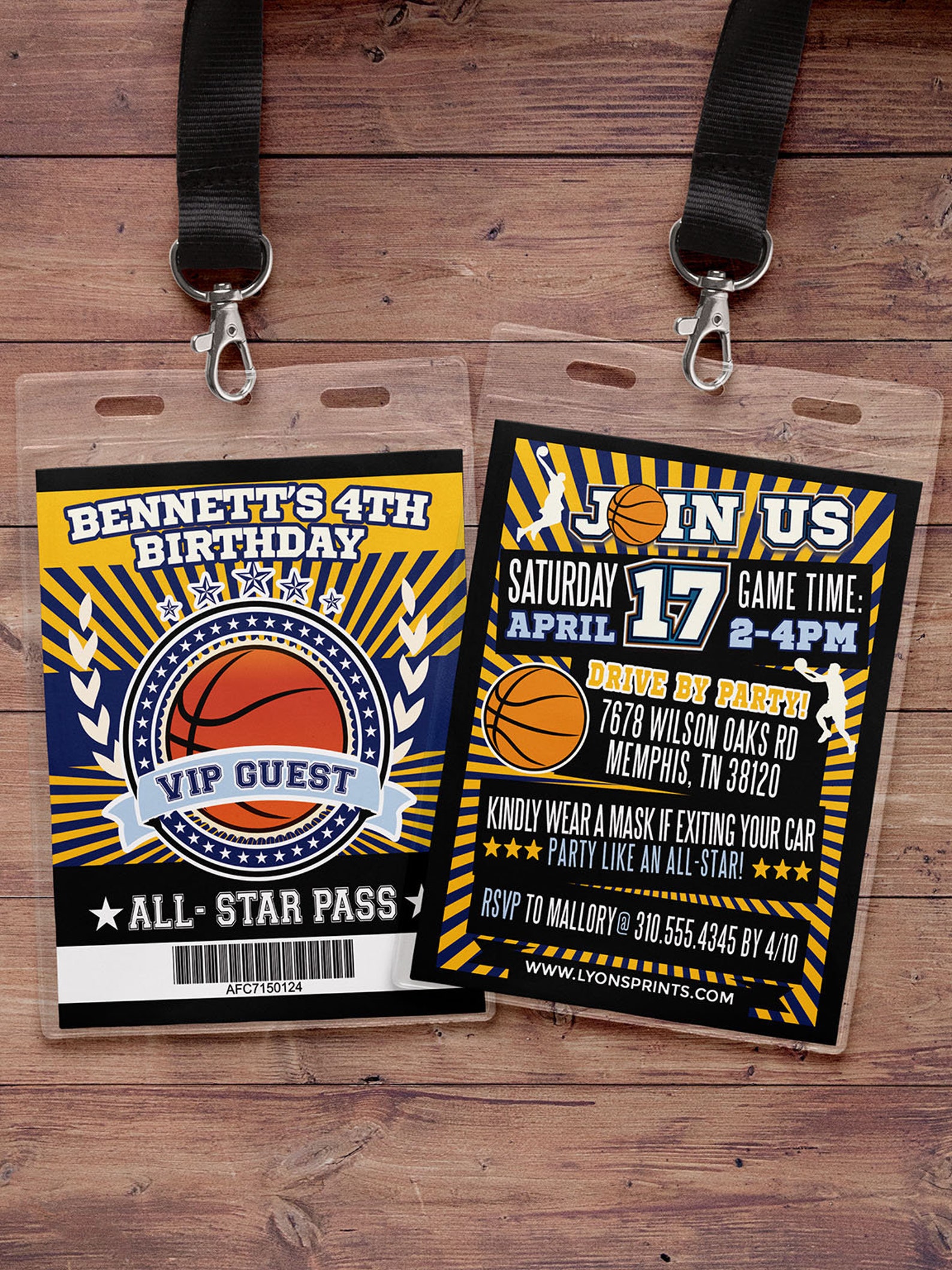 Basketball Ticket Invitation // All Star Birthday // VIP Pass | Etsy