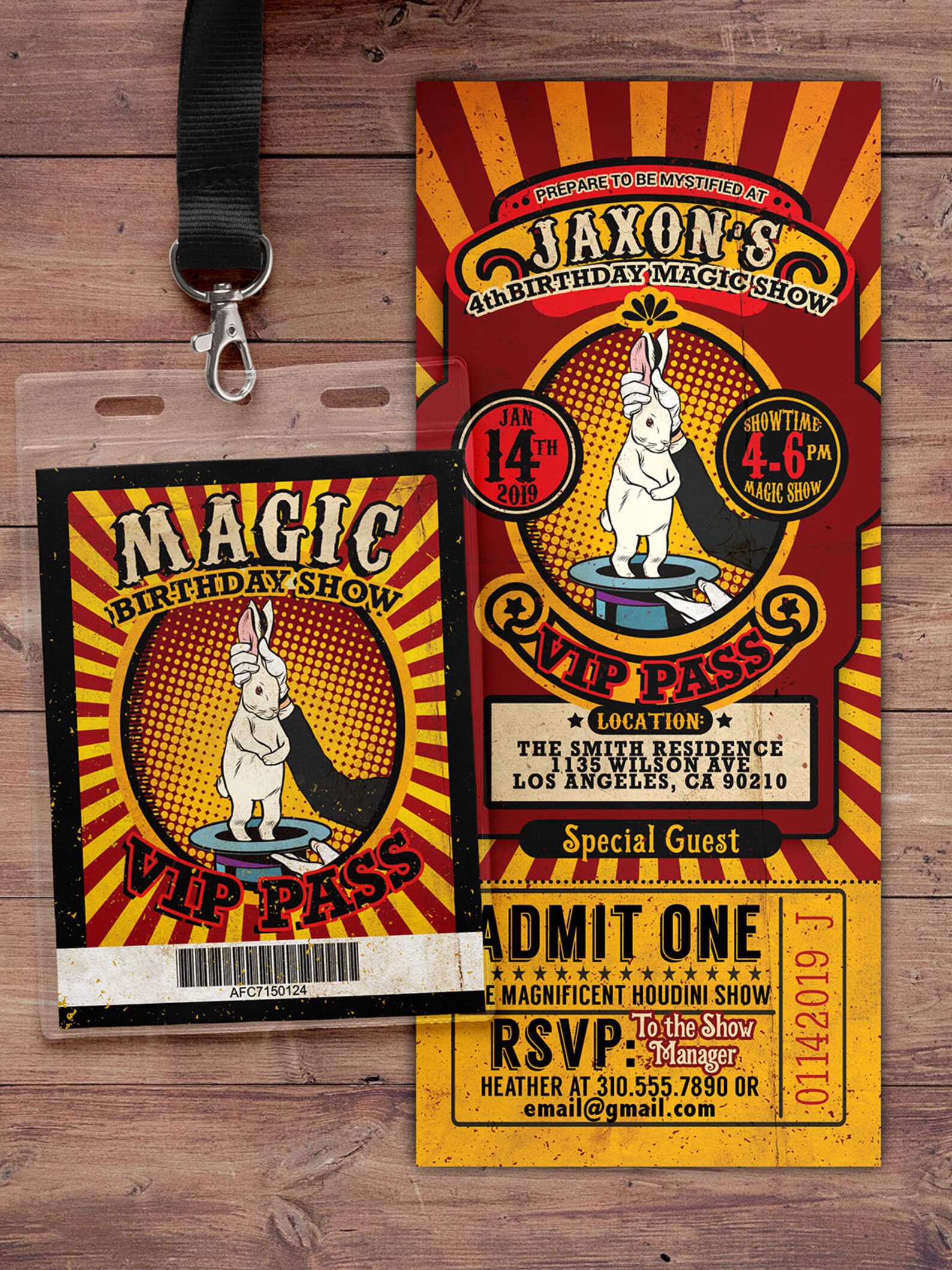 Magic Party Invitation Magic Birthday Invitation Magician - Etsy