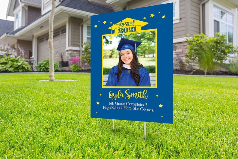 Class of 2022 Graduation, Digital File Only, Photo Yard Sign Design ...