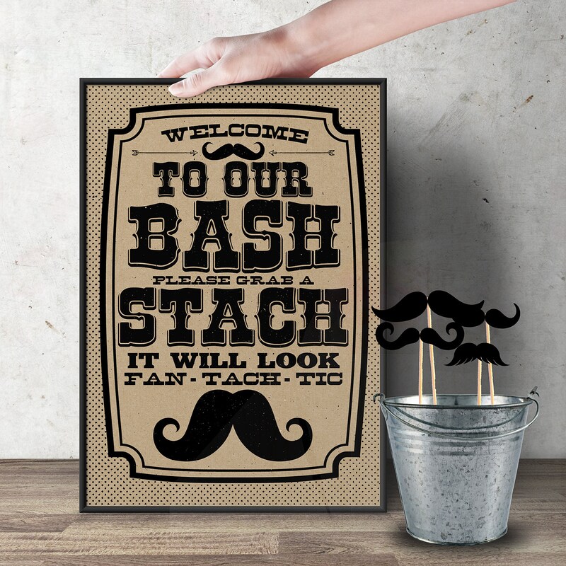 Mustache Game - Etsy