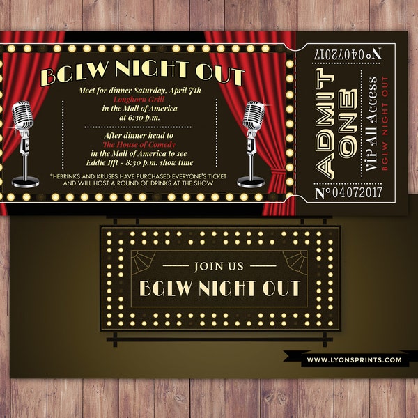Roaring 20s Invitation Ticket - Etsy