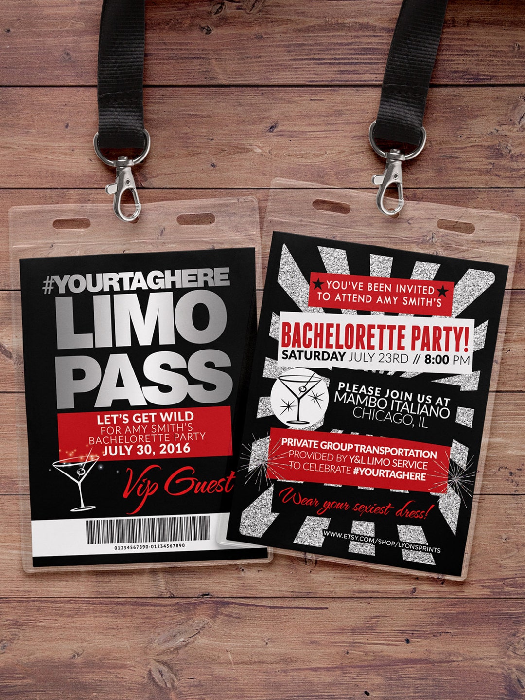 VIP PASS, Limo Pass, Bachelorette Party, 21st Birthday, Backstage Pass ...