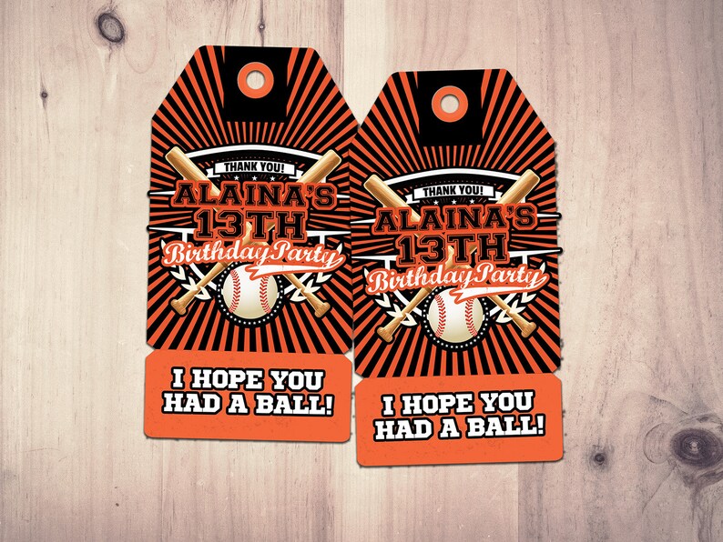 Basketball Birthday Party Favor Tag. I Hope You Had A Ball. | Etsy