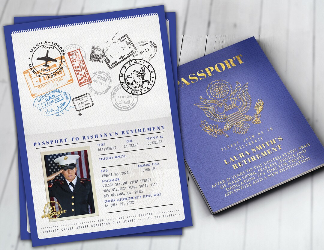 Good Bye Party, Retirement Party Invitation, Bon Voyage, Travel ...