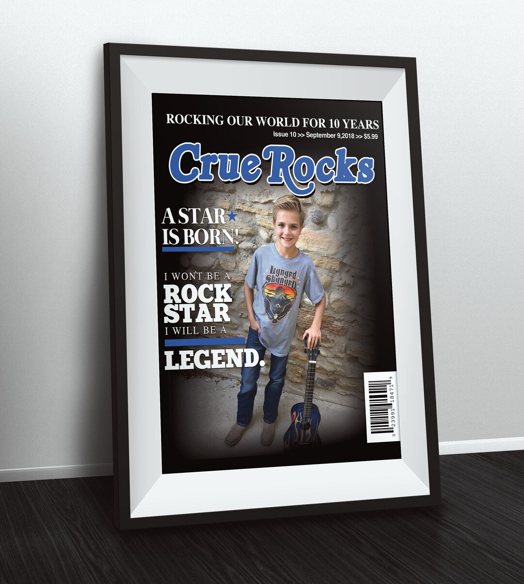 Rock Star Magazine Theme Birthday Poster, Boy Birthday, Rockstar, Baby ...